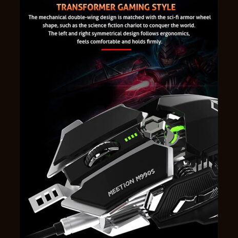 Mouse Gamer Transformer Metalic Pro Meetion - Ccstech